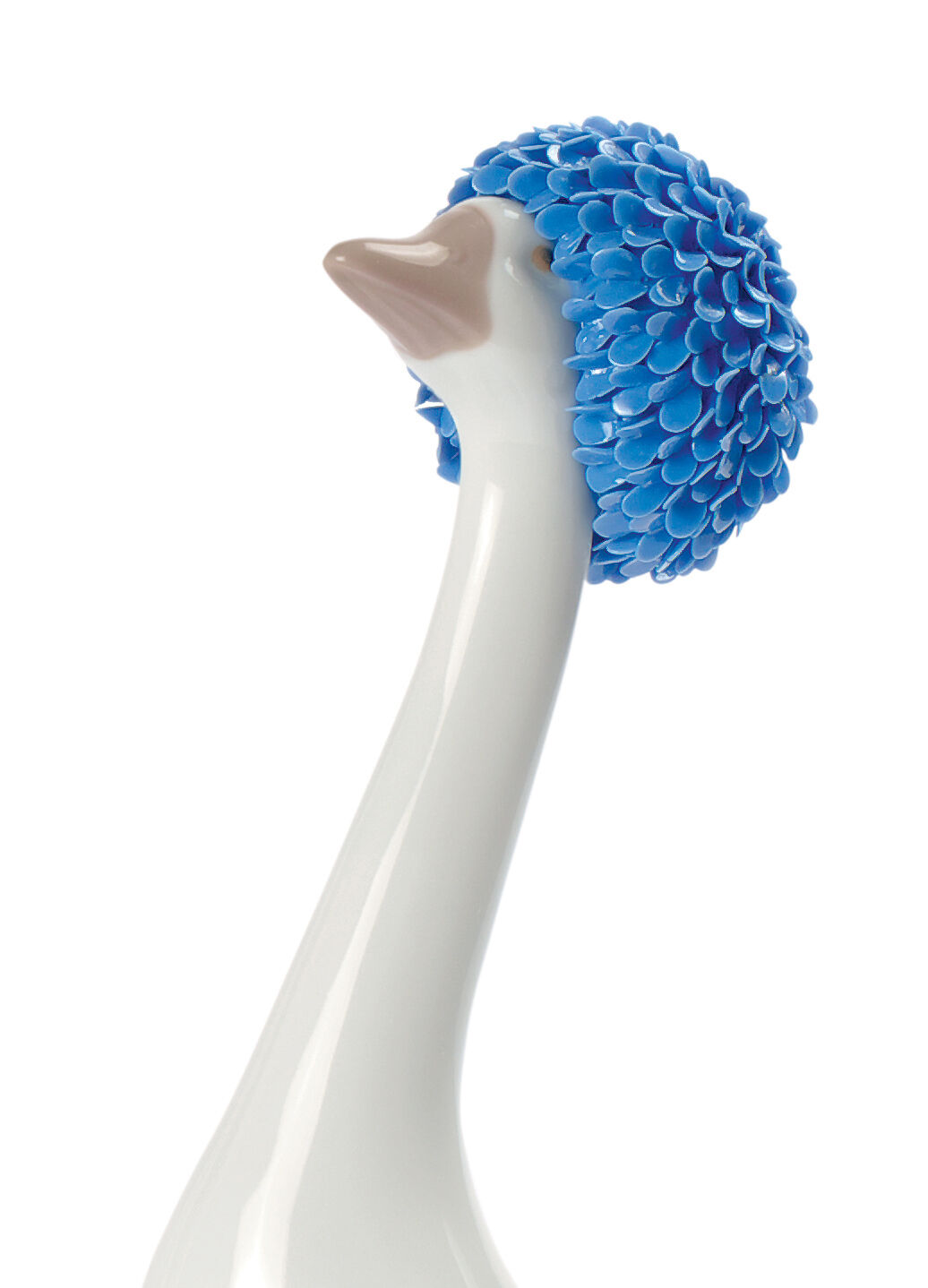 Lladro Goossiping Goose Figurine. Blue - Chelsea Design