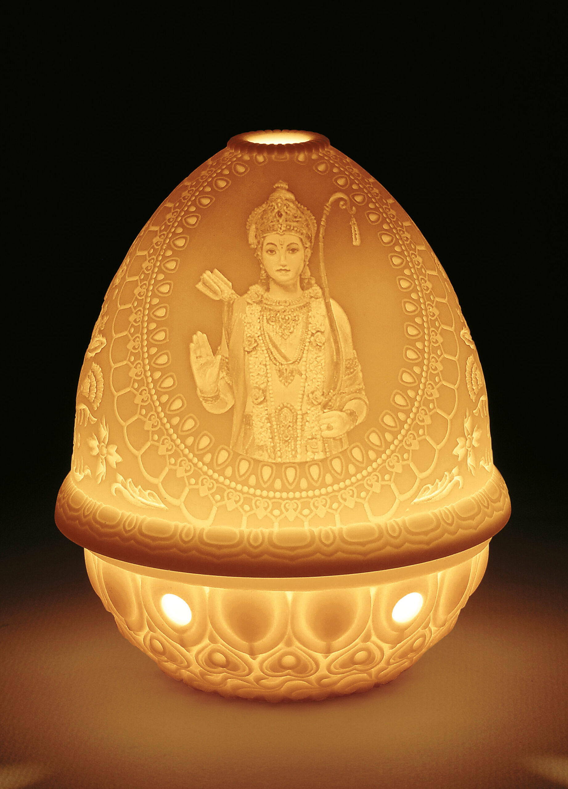 Lladro Lord Rama Lithophane. Rechargeable LED - Chelsea Design