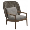 Gloster Kay High Back Outdoor Lounge Chair - Chelsea Design