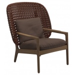 Gloster Kay High Back Outdoor Lounge Chair - Chelsea Design