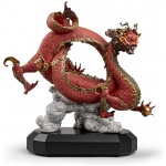 Lladro Auspicious Dragon Sculpture. Red. Limited Edition - Chelsea Design